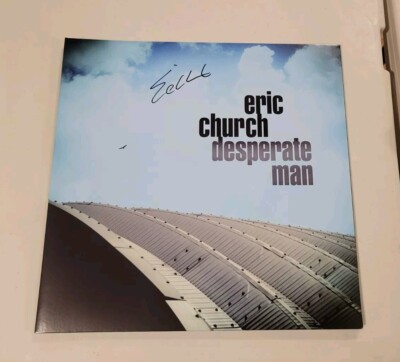 ERIC CHURCH Signed Autograph LP Cover "Desperate Man" Vinyl | eBay