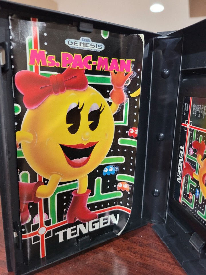 Ms. Pac-Man (Sega Genesis, 1991) COMPLETE w/ Box manual game WORKS ...