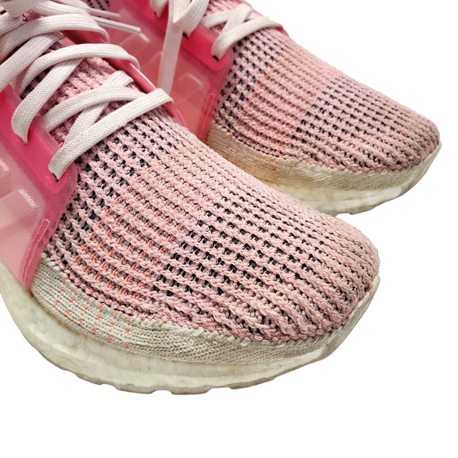 ADIDAS Shoes ULTRABOOST 19 Womens Size 7.5 Pink White Running Sneaker ...