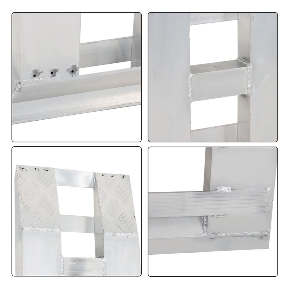 New 2Pcs 72" × 15" 'Aluminum Ramps 6500Lbs Truck Car Auto Trailer Ramps ...