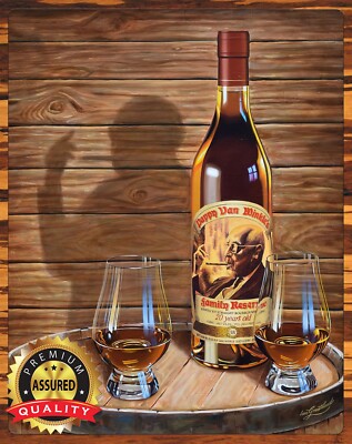 Pappy Van Winkle - Special Reserve Bourbon - Rare - Metal Sign 11 x 14 ...