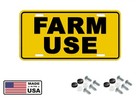 FARM USE Vehicle License Plate Tag METAL car automobile truck farm ...