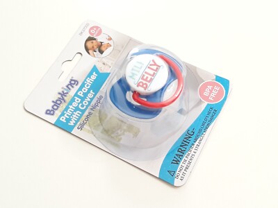 NEW BABY KING BLUE MILK BELLY PACIFIER 0+ MONTHS | eBay