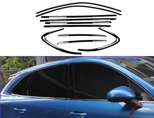 For 2014-2021 Porsche Macan Car Window Frame Trim Molding Strips Black ...