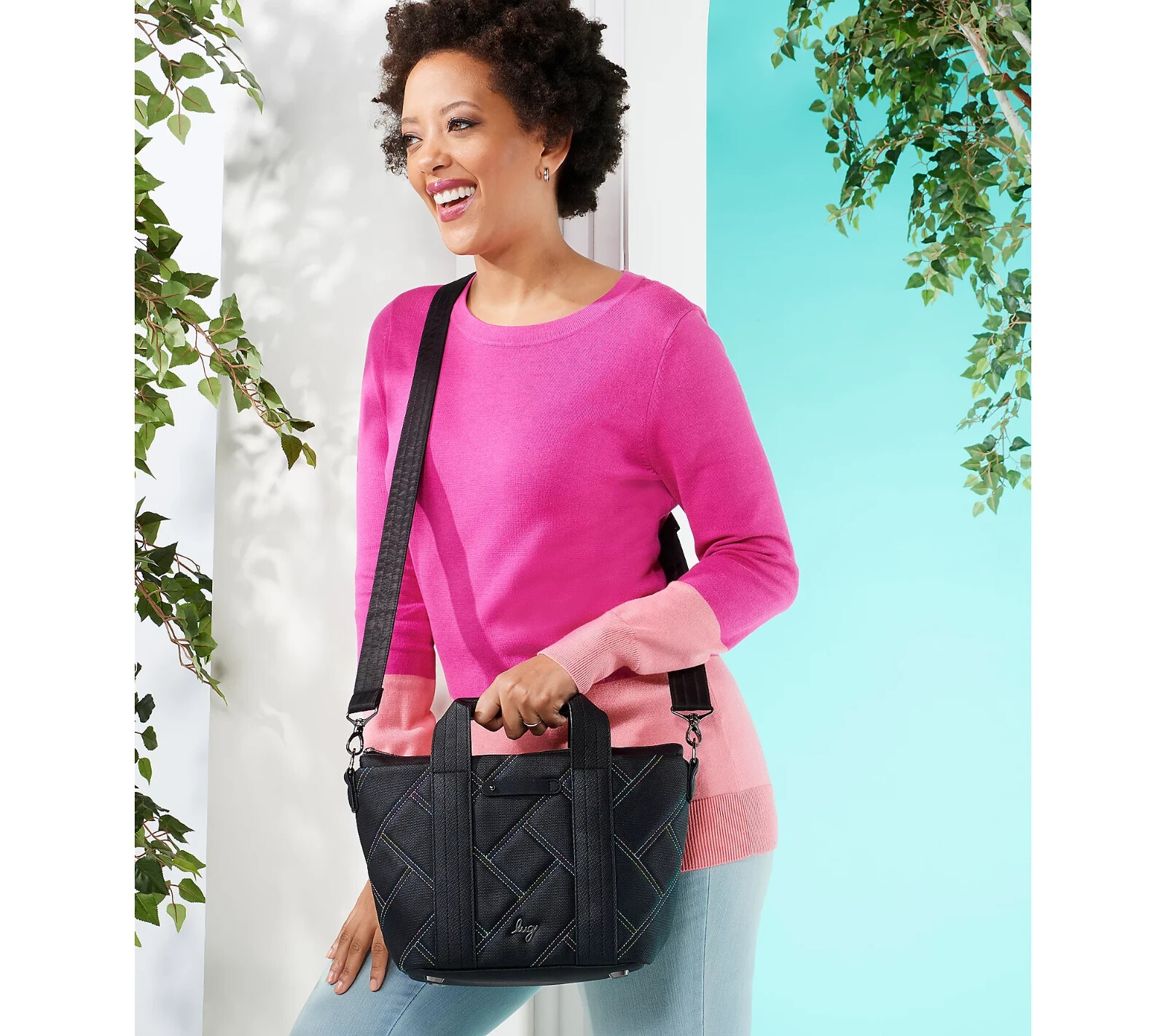 Lug Matte Luxe Crossbody with Tote Handles Dory Medium Travel Bag ...