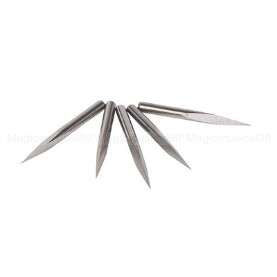 5x Carbide Steel 15 Degree 0.1mm CNC Router Triangular Pyramid ...