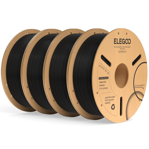 PLA plus Filament 1.75Mm Black 4KG, PLA+ Tougher and Stronger 3D ...