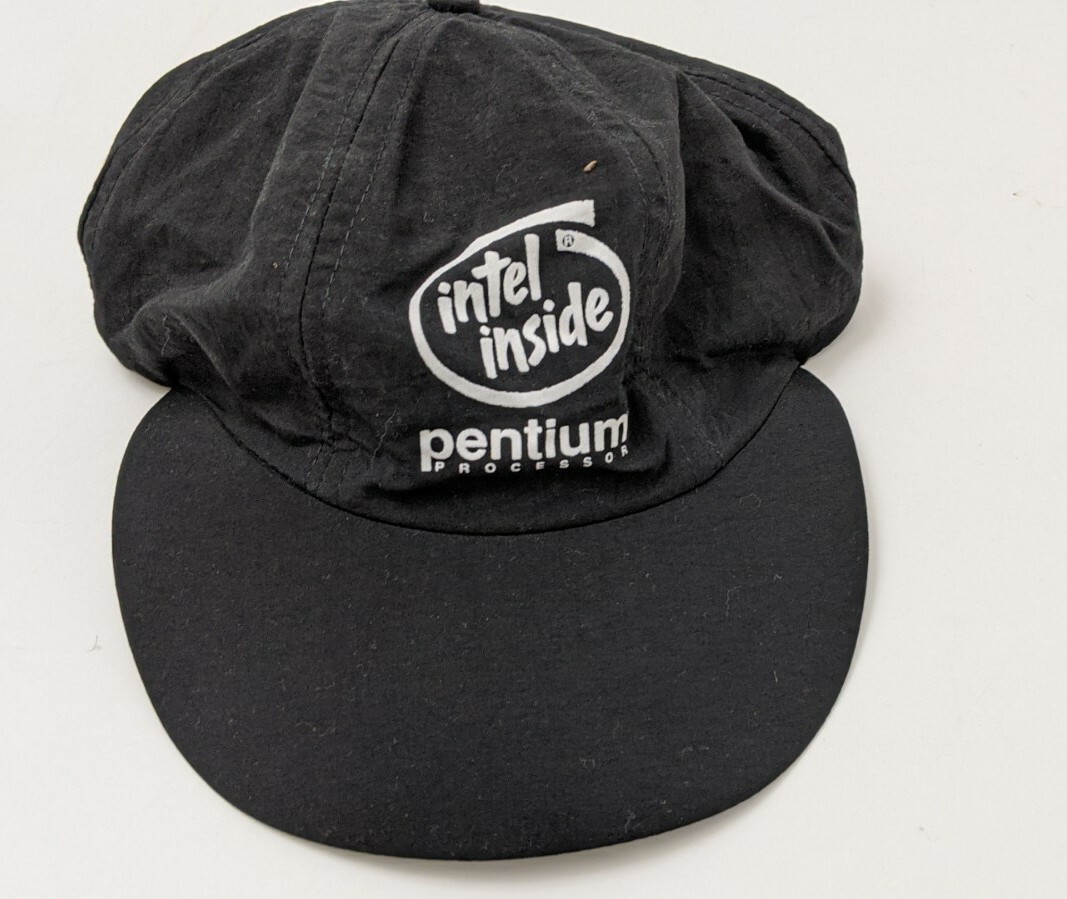 1990s Intel Inside Pentium Processor PC Hat 90s Zip B… - Gem
