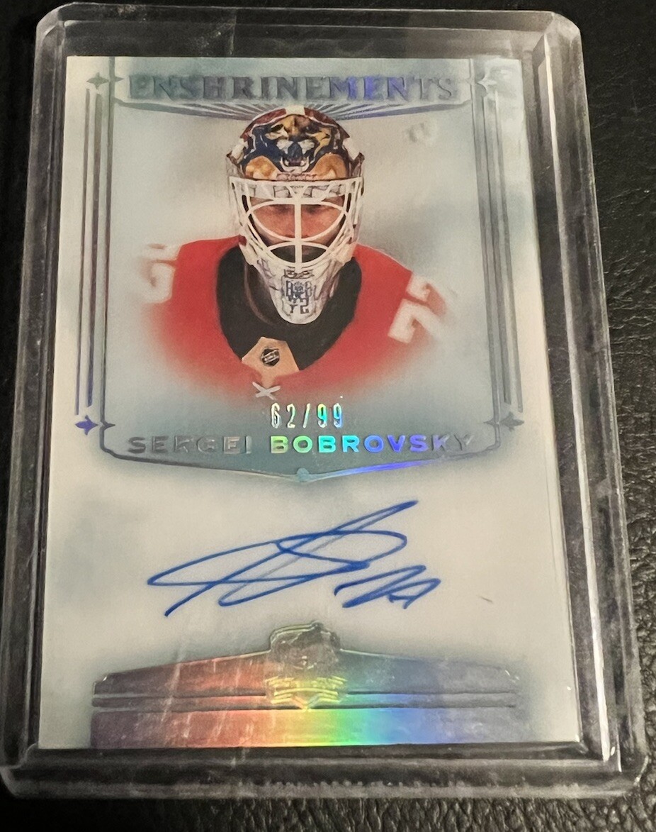 Sergei Bobrovsky Auto Enshrinements 62/99 - Florida Panthers ...