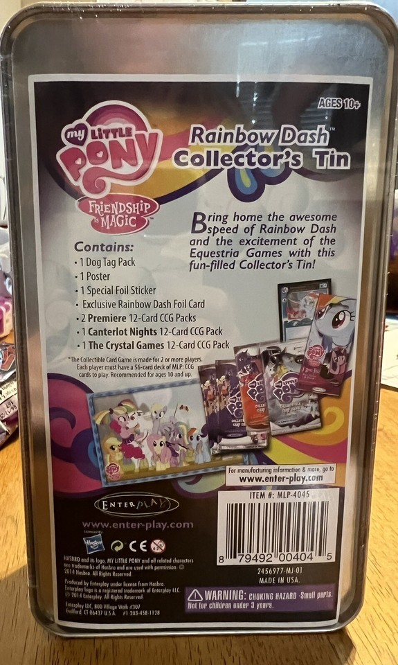 2014 My Little Pony Friendship Magic Rainbow Dash Collector's Tin | eBay