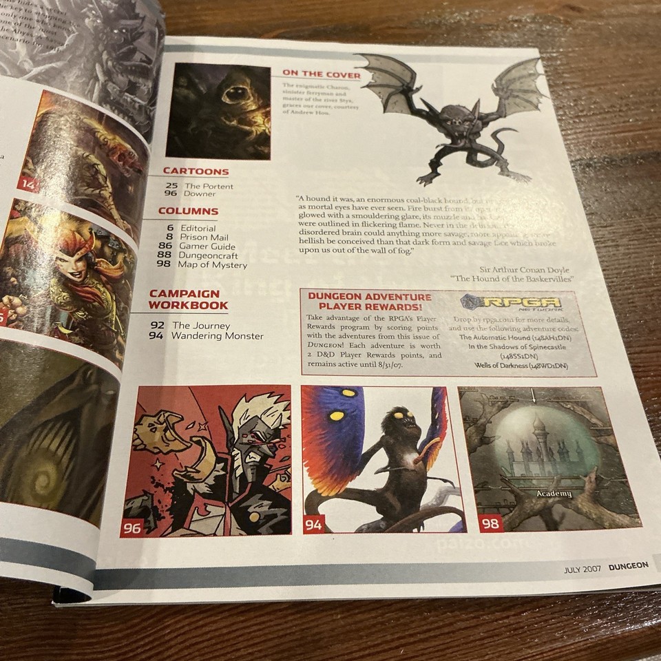 Dungeon Magazine Issue # 148 July 2007 Dungeons And Dragons Spinecastle ...