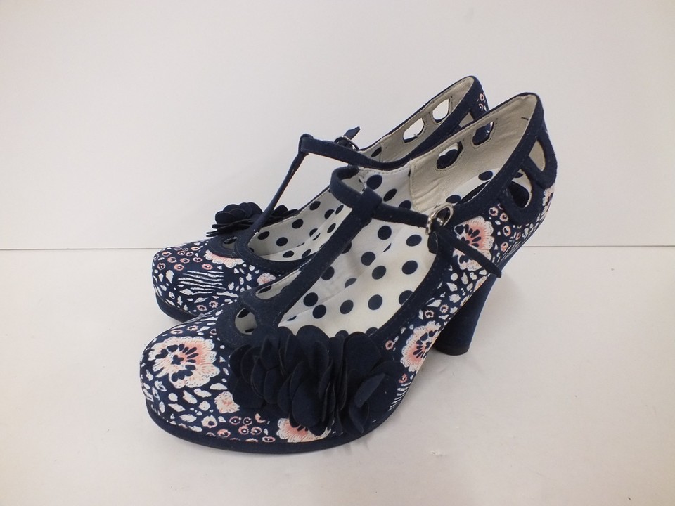 Ruby Shoo Navy Valerie Mary Jane Shoes Size 6 Boxed (Hea) | eBay UK