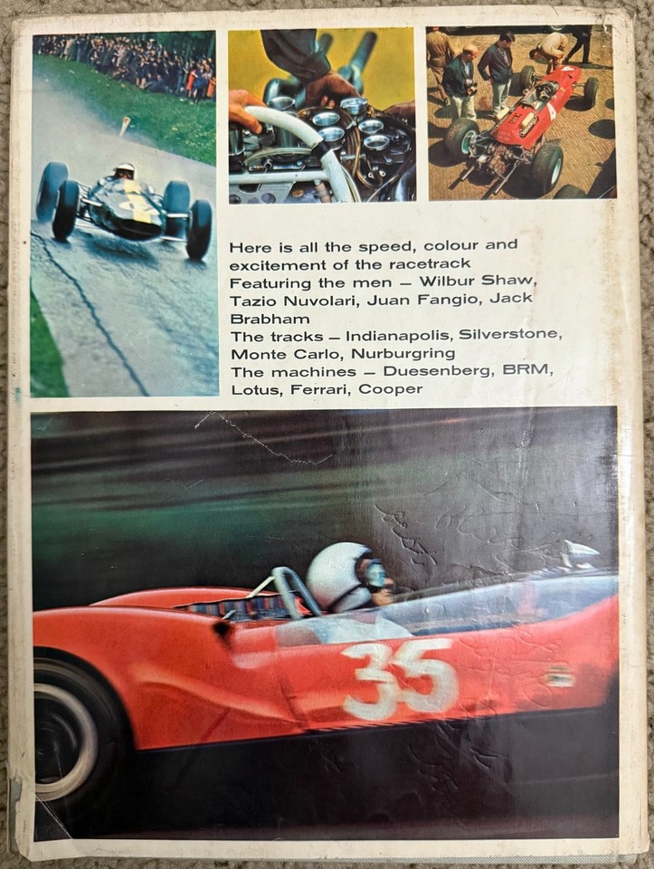 Racing Cars Jim Clark Signed Signature Book 1966 Richard Hough | eBay