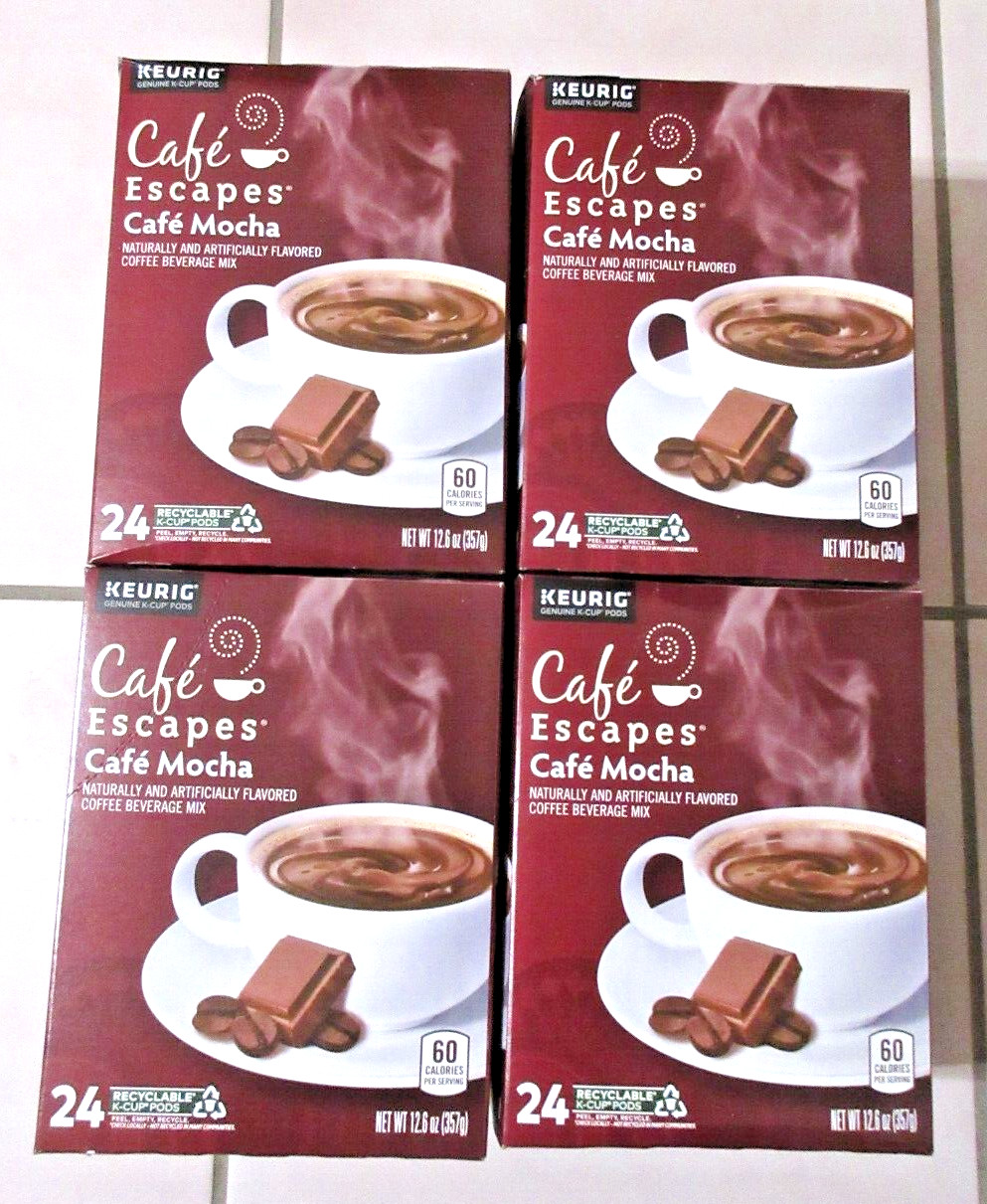 96 COUNT Keurig Cafe Escapes Cafe Mocha, Keurig K-Cup Pod, coffee ...