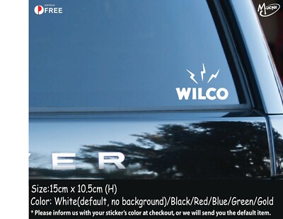 Wilco Stickers Reflective Car Decals Stickers Rock Band Best Gifts | eBay