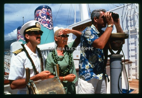 80s American Hawaii Cruises Slide SS Independence Officer Tourists ...