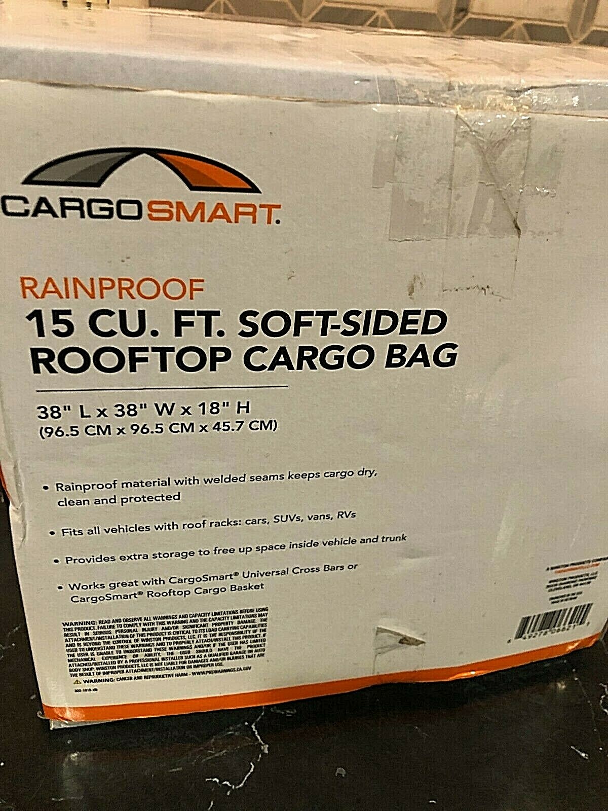 Cargosmart 15 CU FT Soft Sided Car Top Carrier Bag 6621 for sale online ...