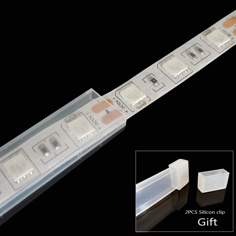 8mm 10mm 12mm Transparent Silicon Tube led For 5050 2835 WS2812 LED ...