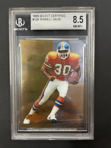 1995 Select Certified #126 Terrell Davis Rookie BGS 8.5 NM-MT Denver ...