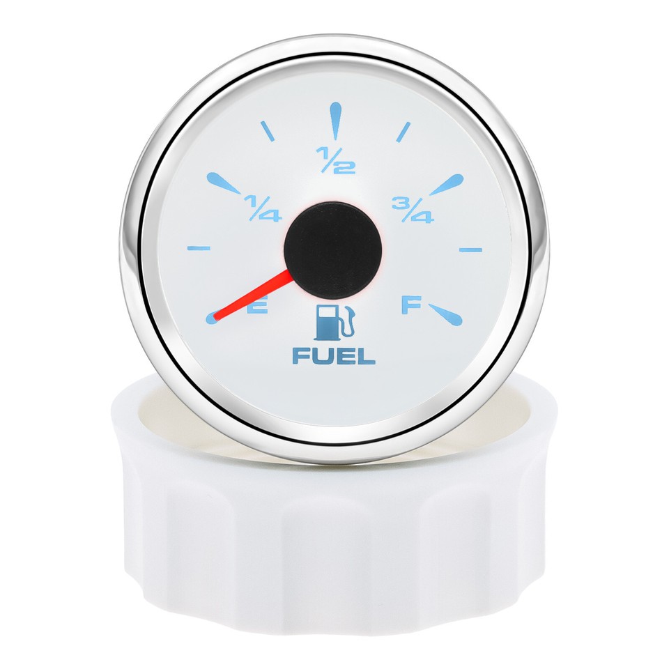 2" 52mm 7 Colors LED Fuel Level Gauge 0-90ohms For Boat Car Truck US ...
