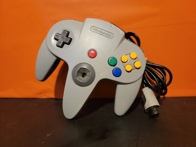 Authentic OEM Nintendo 64 N64 Wired Gray Controller ~ NUS-005 ~ Please ...