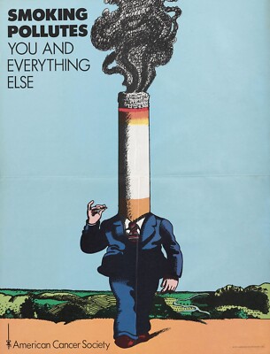 Anti Smoking Advertising Poster - American Cancer Society Wall Home ...