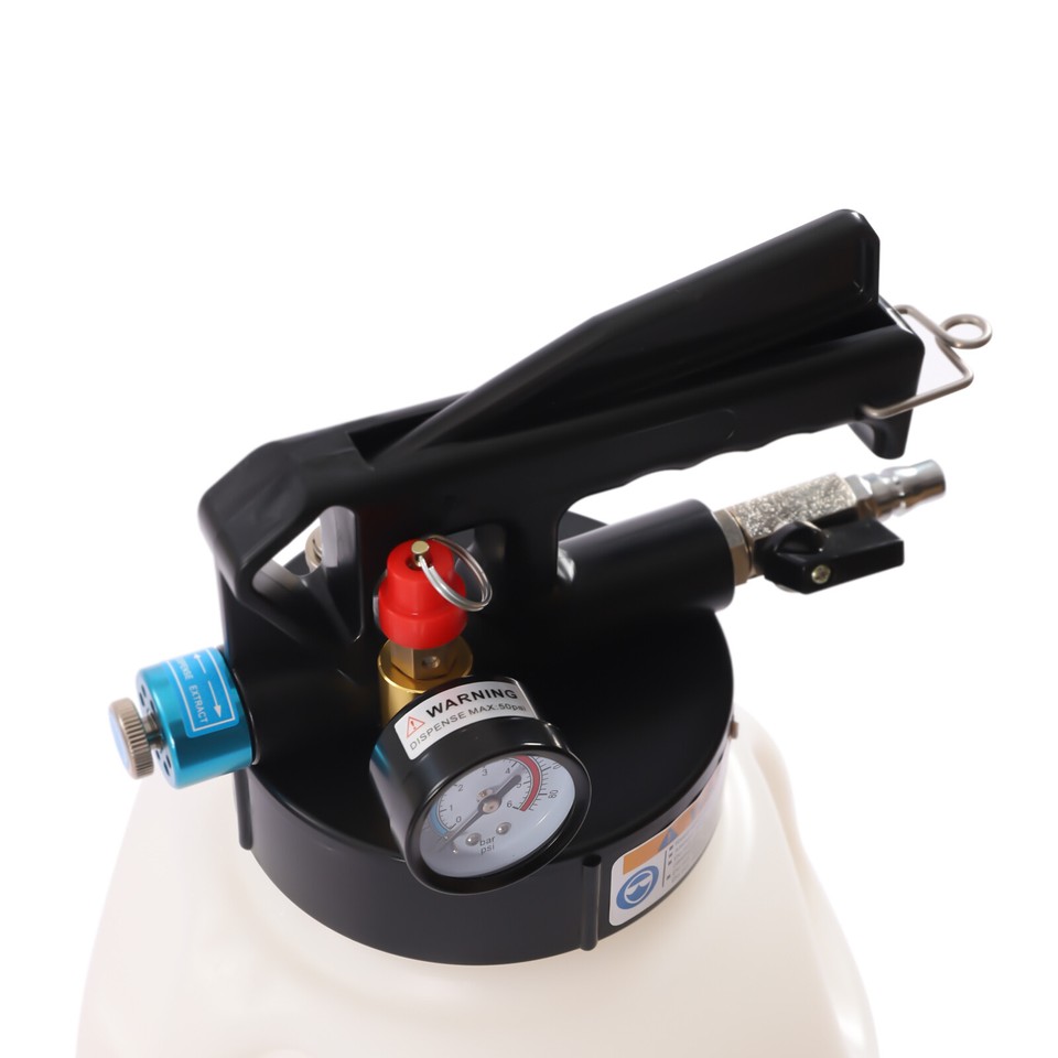 10L Oil Reservoir Pneumatic Transmission Fluid Vacuum Extractor Pump 40 ...