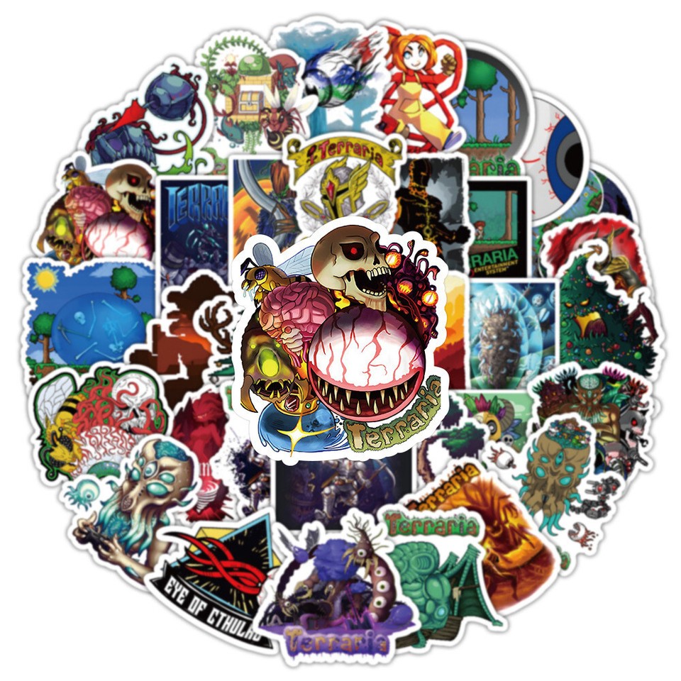 52pcs Terraria Game Character Stickers Steam PS5 NS Console Laptop ...