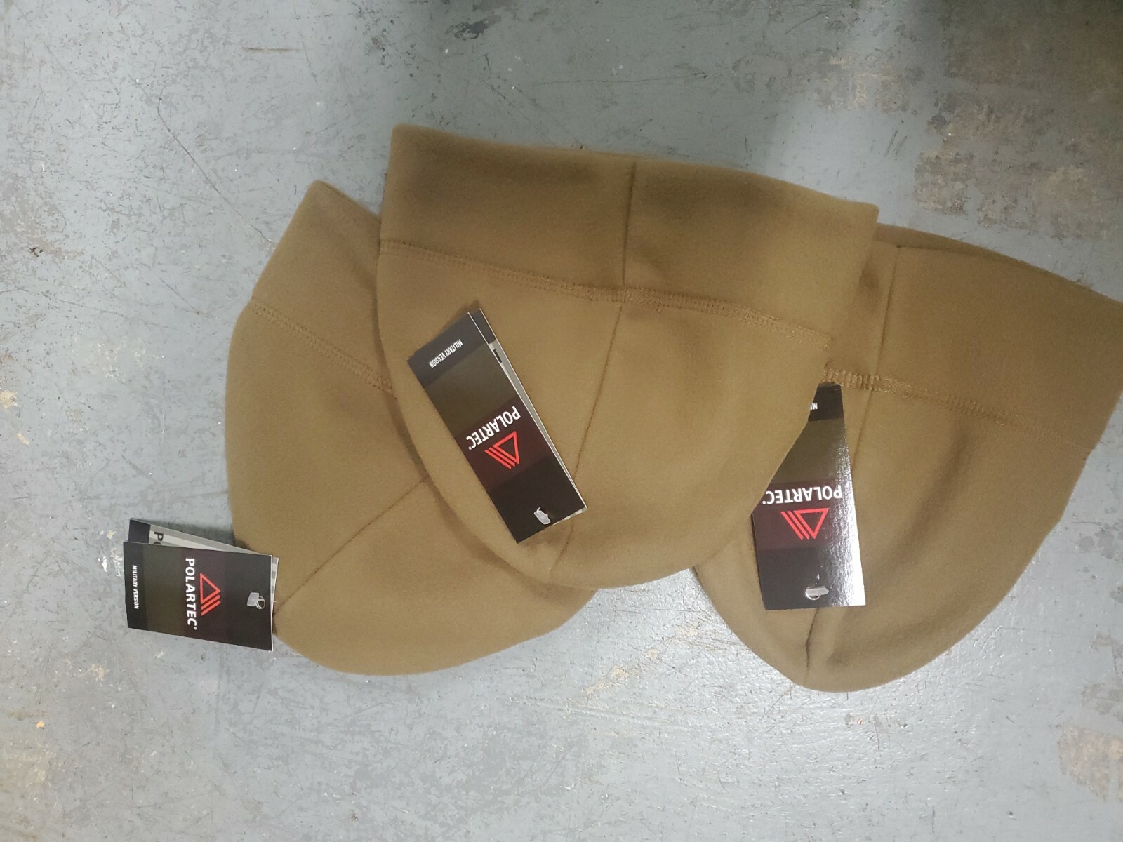 3 new beanie Polartec Military Micro Fleece Cap Hat coyote brown ...