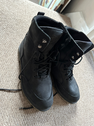 Spirit Motors Franky Stone Leather Motorcycle Black Boots Size 45 / 10 ...