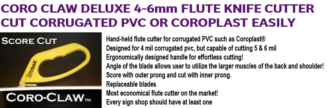 Corflute Cutter for 4-6mm Corflute. Coro Claw direct from Australia ...