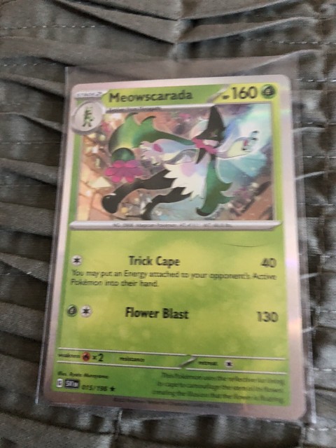 Pokémon TCG Meowscarada Scarlet & Violet Base Set 015/198 Holo Holo ...
