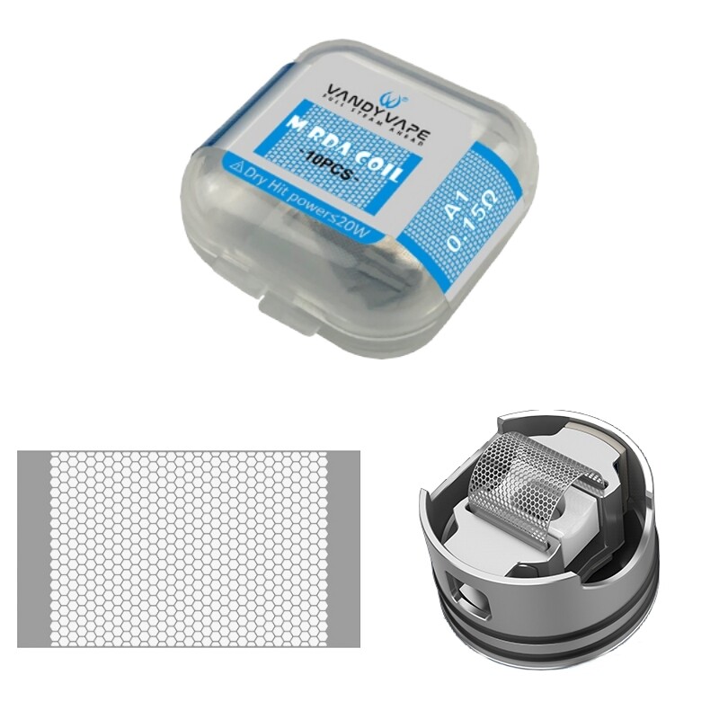 VandyVape DUAL M RDA Coil MESH V1, V2 Vandy Vape Watte RBA Coils A1 ...