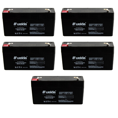 NEW 5pc 6V 1.3Ah SLA Battery WB613 For UB613, PS612, WKA6-1.3F | eBay