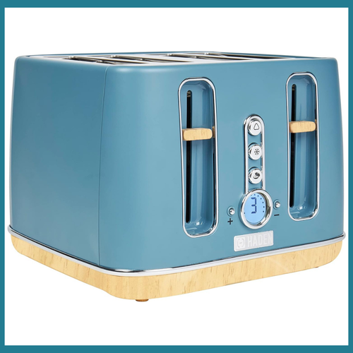 Haden Dorchester 4 Slice Wide Slot Retro Toaster with Control Knob ...