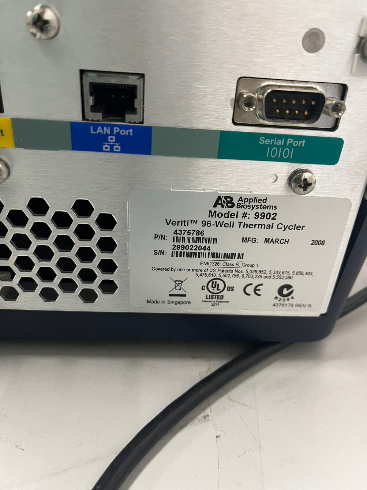 Applied Biosystems Veriti 96 Well Thermal Cycler, For Parts/ Repair | eBay