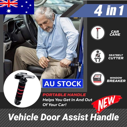 Car Door Handle Disability Elderly Standing Aid Cane Glass Breaker ...