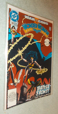 WONDER WOMAN # 59 VG- DC COMICS 1991 PEREZ (BATMAN & ROBIN APPEARANCE ...