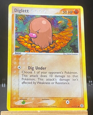 Diglett 61/112 Holo EX: Fire Red & Leaf Green Pokemon TCG | eBay