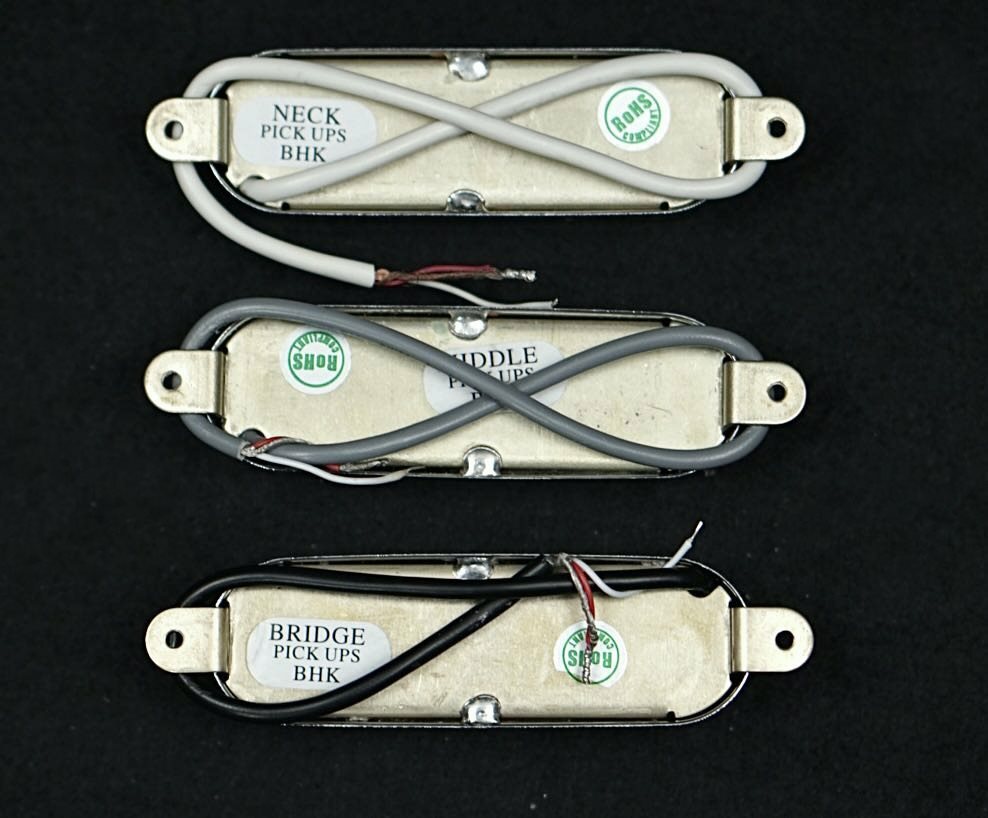 Burns Alnico V Tri-Sonic Single Coil Pickup Set Neck Middle Bridge ...