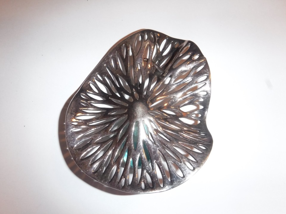 Hagit Gorali Israel Sterling 925 Openwork Pendant Kalos Lily Design ...