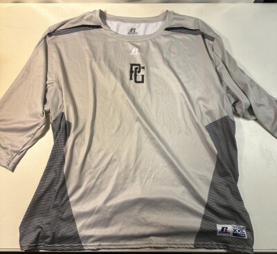 PERFECT GAME x Russell Athletic Dri Fit Baseball Shirt Grey Men's 2XL ...