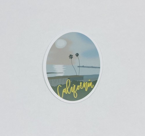 California Sunshine Beach Sticker Outdoor Travel Art Decal Vinyl ...