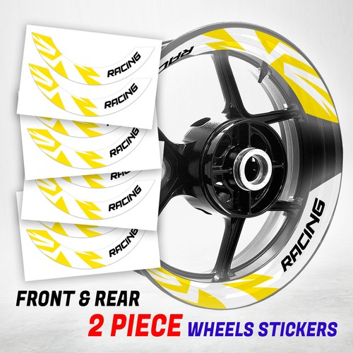 S09W Yellow 2-PIECE Decals Wheel Stickers For Versys 1000 16 17 18 19 ...
