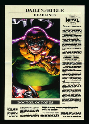 2021 Marvel Metal Universe Spider-Man Daily Bugle Headlines DB-5 Doctor ...