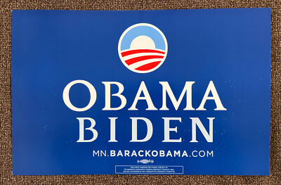 Barack Obama & Joe Biden 2008 OFFICIAL CAMPAIGN Poster 11x17 Rally Sign ...