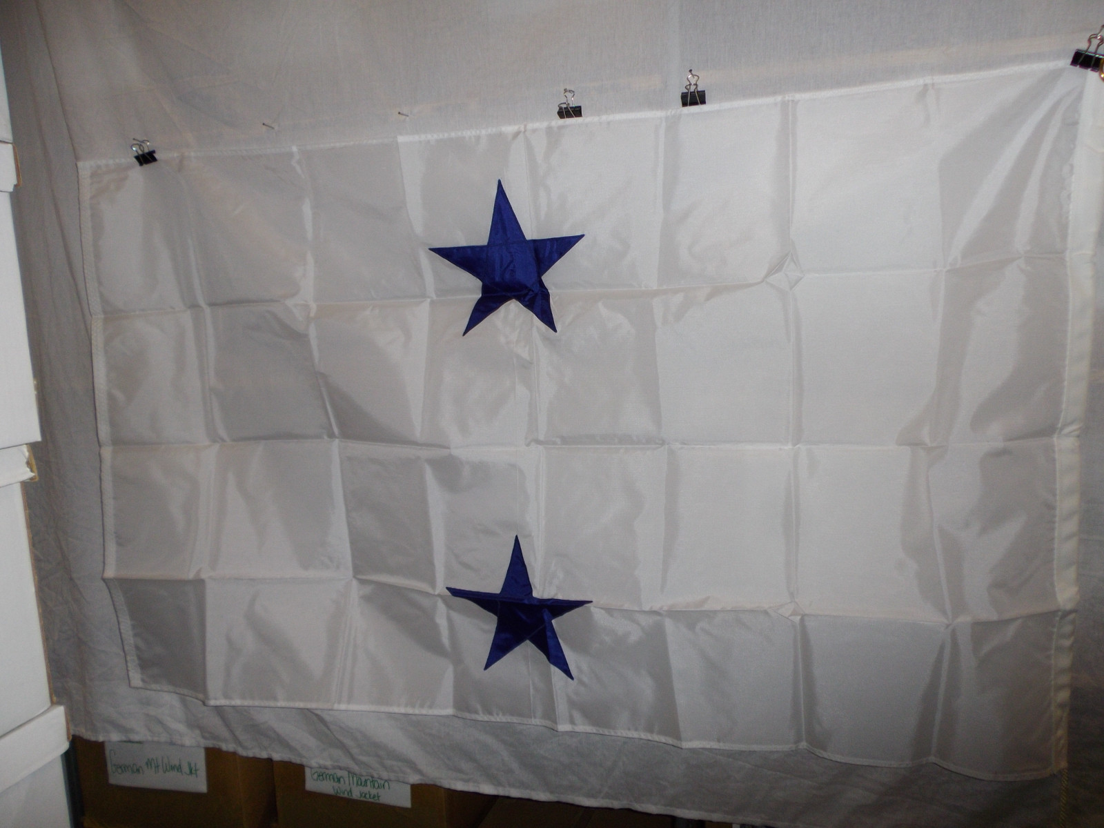 flag557 US Navy 2 Star Rear Admiral White flag w/snap | eBay