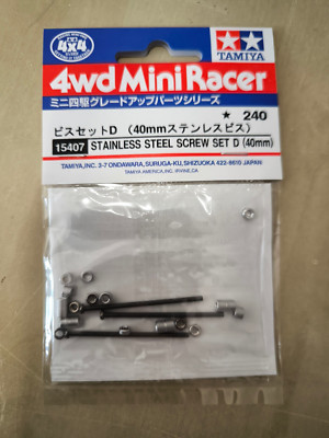 Tamiya Mini 4wd Accessori TA 15407 SET VITI D 40mm ACCIAIO | eBay
