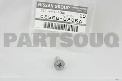 085666205A Genuine Nissan SCREW-TAPPING 08566-6205A | eBay