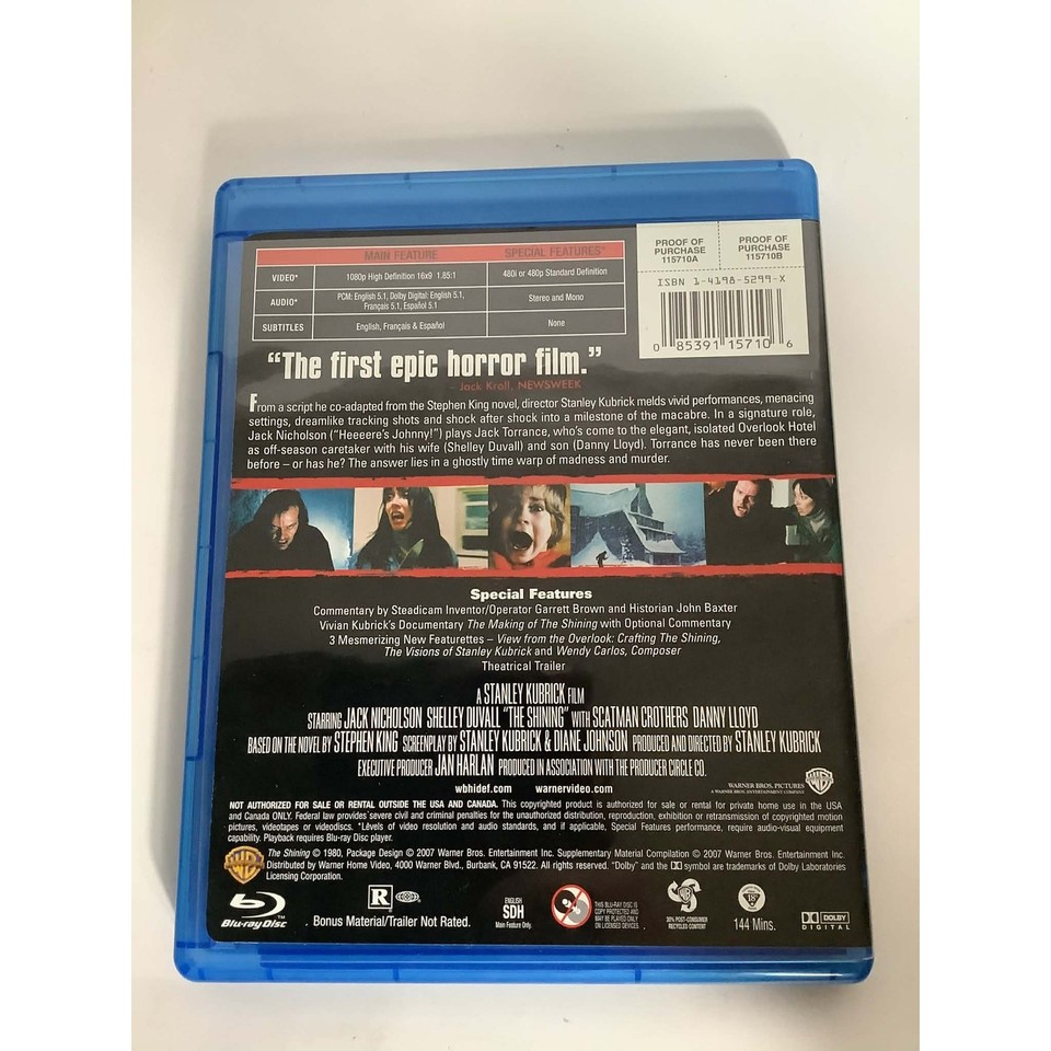 The Shining (Blu-Ray Disc, 1980) 85391157106| eBay